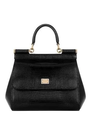 Dolce & Gabbana Small Sicily Handbag - Black