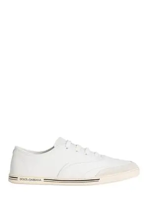 Dolce & Gabbana Saint Tropez Calfskin Sneakers - White