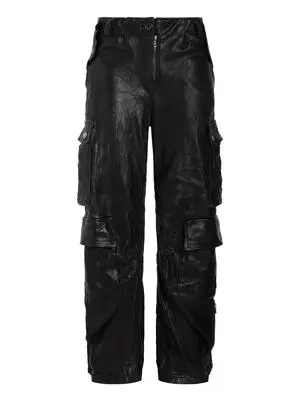 DOLCE & GABBANA Leather Cargo Pants