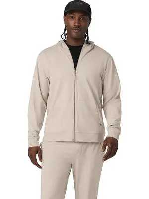 Vuori Coronado Full Zip Hoodie 2.0 - Limestone Heather
