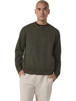 Vuori Long Sleeve Coronado Henley - Oregano Heather