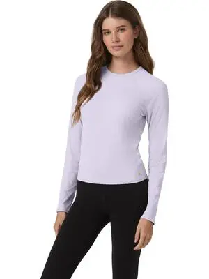 Vuori Long Sleeve Pose Crewneck Shirt Lavender Ice