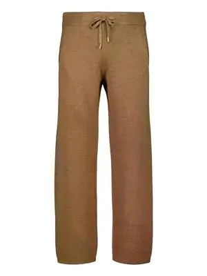 PIACENZA CASHMERE 1733 Drawstring Straight Trousers - Brown