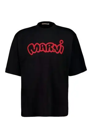Marni Short-sleeve Cotton T-shirt - Black