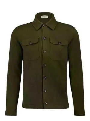 PIACENZA CASHMERE 1733 Front Pocket Button-up Shirt - Green