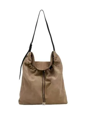 MAISON MARGIELA Drawstring Leather Bucket Bag