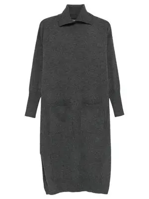 Lorena Antoniazzi Pocket Knitted Dress - Grey