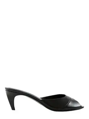 JUDE Patent-leather Open-toe Sandals - Black