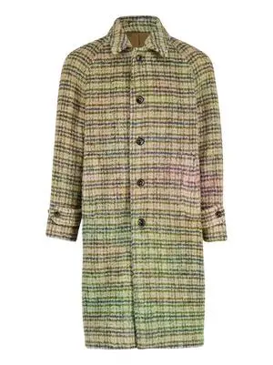 PIACENZA CASHMERE 1733 Buttoned Checked Coat - Neutrals