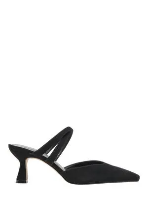 DOLCEVITA Linore Criss-Cross Mules Onyx Suede