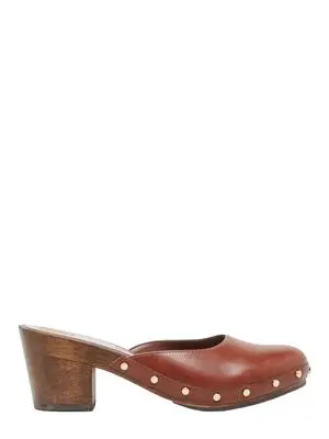 DOLCEVITA CAMYN Heeled Mules Brown Leather