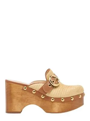 DOLCEVITA DOLCEVITA Debrah Clogs Lt Natural Raffia