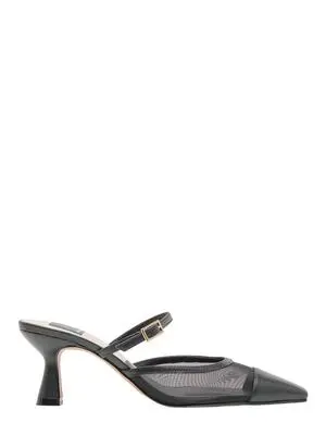 DOLCEVITA Loyd Mid Heel Mule - Onyx Mesh