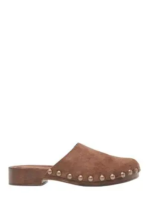 DOLCEVITA Alanis Studded Clogs - Brown Suede