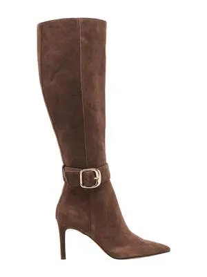 DOLCEVITA Kinzy Knee High Boots Dk Brown Suede