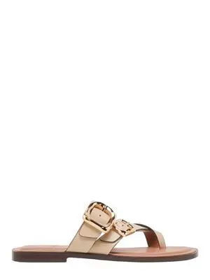 DOLCEVITA Shore Buckled Sandals - Ivory Leather