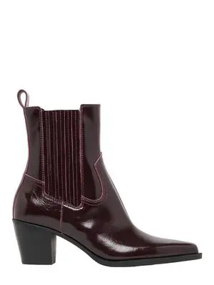 DOLCEVITA Slim Booties - Mulberry Crinkle Patent