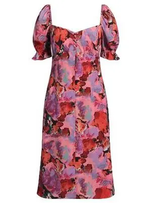 Paul Smith Floral-print Crepe Midi Dress - Pink