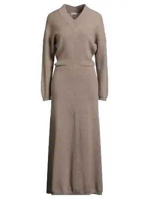 Brunello Cucinelli Cashmere Maxi Dress - Beige