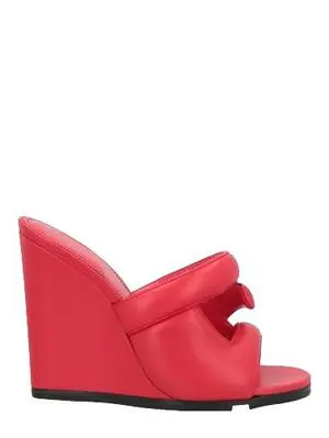 Givenchy Sandals In Leather - Red