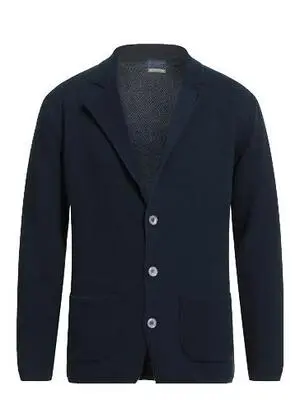 DANIELE FIESOLI Knitted Single-breasted Blazer - Blue