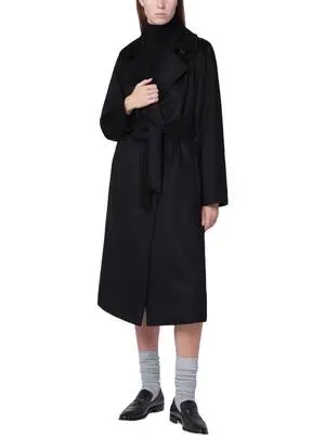 Max Mara Manuela Icon Coat In Zibeline - Black
