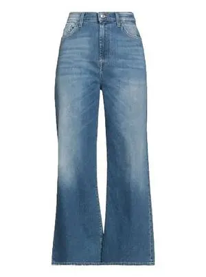7 For All Mankind Wide Leg Jeans - Blue