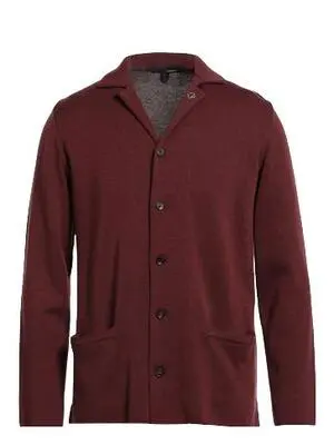 LARDINI Solid Wool Jacket - Red