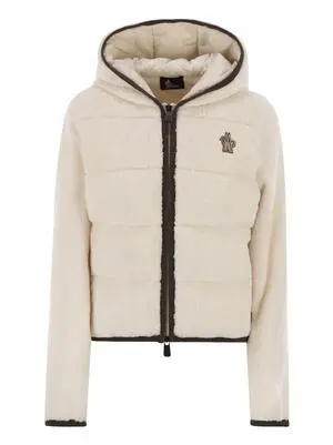 Moncler Padded Polartec Hoodie - Beige