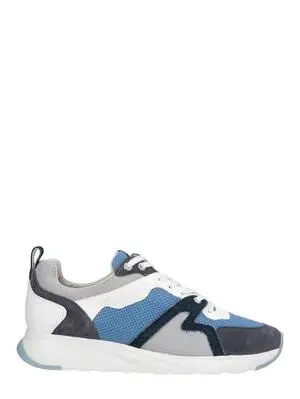 JACOB COHЁN Sneakers In Textile Fibers And Leather - Blue