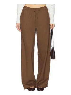 Lioness Bloom Pant - Chocolate Plaid