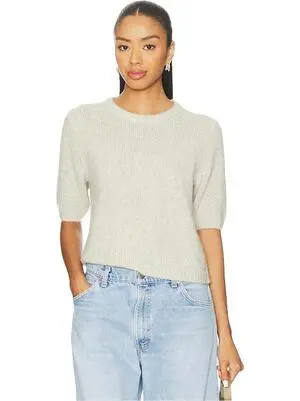 W. CASHMERE Brenda Short Sleeve Pullover - Earth