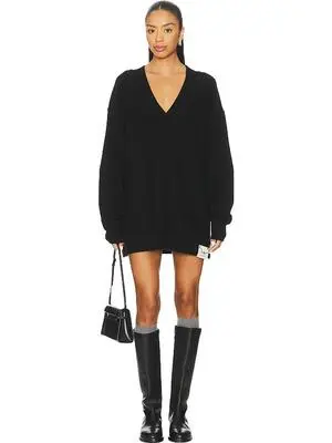 Free People We The Free Chelsea V Neck Tunic - Black Magic