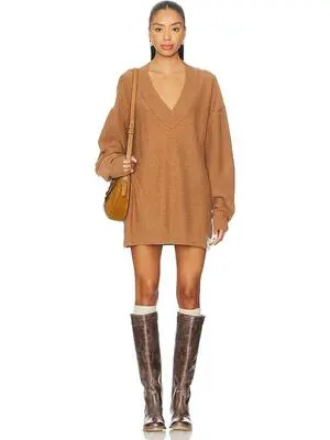 Free People We The Free Chelsea V Neck Tunic - Muscavado