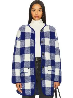 JOHN & JENN BY LINE Jones Cardigan - Blueberry Plaid