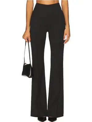 Smythe Pintuck Flare Pant - Deep Black