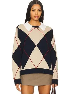 Joe's Jeans Jude Collared Sweater - Navy Multi Argyle