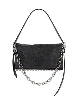 Alexander Wang Ricco Crushed Slim Flag Bag - Black