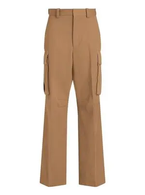 Victoria Beckham Cotton-twill Cargo Pants - Light Brown
