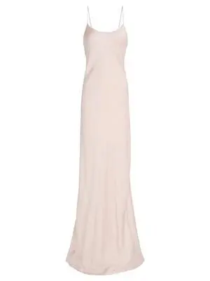 Victoria Beckham Satin-crepe Gown - Blush