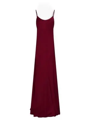 Victoria Beckham Satin-crepe Gown - Claret