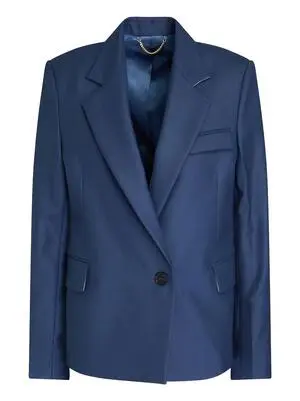 Victoria Beckham Twill Blazer - Navy