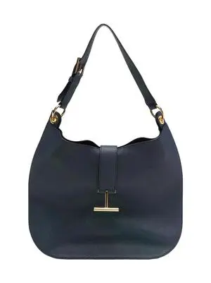 TOM FORD Large Tara T-bar Buckle Shoulder Bag - Blue