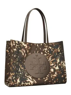 Tory Burch Tory Burch Ella Printed Small Tote Fall Fawn