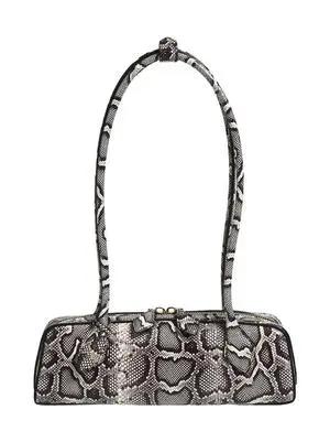 ALAÏA Small Le Teckel Snakeskin Shoulder Bag
