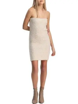 PIETRO BRUNELLI Bouclé Maternity Minidress - Almond Milk