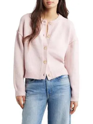 TOPSHOP Relaxed Fit Cardigan With Exposed Seam
