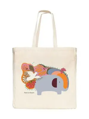 THE TOTE PROJECT Printed Canvas Tote Bag - Natural