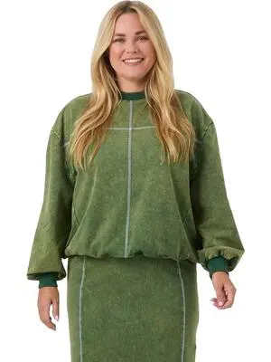 BY TESS COLLECTION Ari Sweatshirt - Green