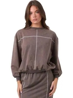 BY TESS COLLECTION Ari Sweatshirt - Grey